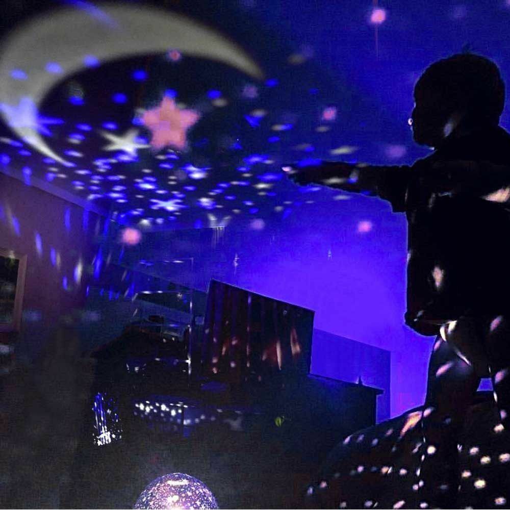 Calming Autism LED Light Sensory Projector Sky Star Night Lamp + Music ...