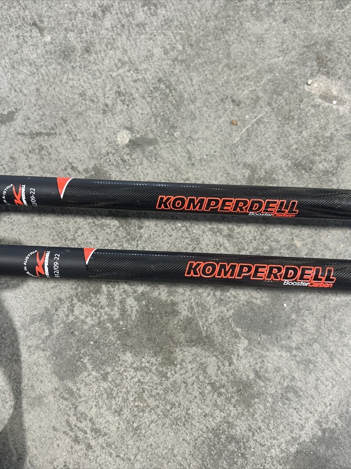 Komperdell Booster Speed Carbon Trekking Pole Pair - Black And Red ...