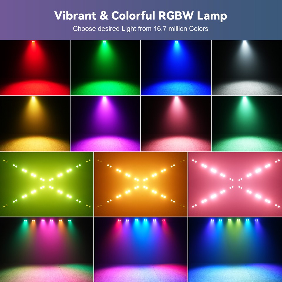 LED 4 in 1 RGBW COB Dyeing Par Light 180W DJ Stage Lighting Audience ...