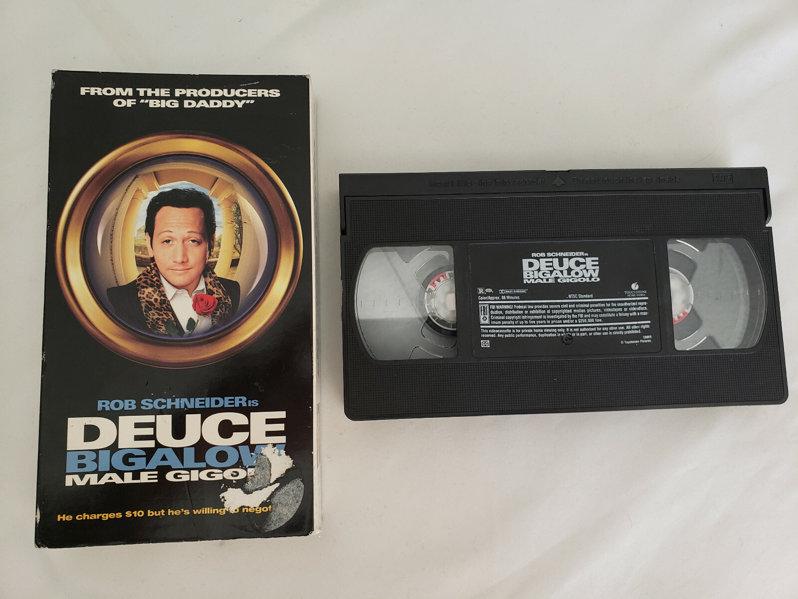 Deuce Bigalow Male Gigolo 1999 VHS Movie VCR Rob Schneider Eddie ...