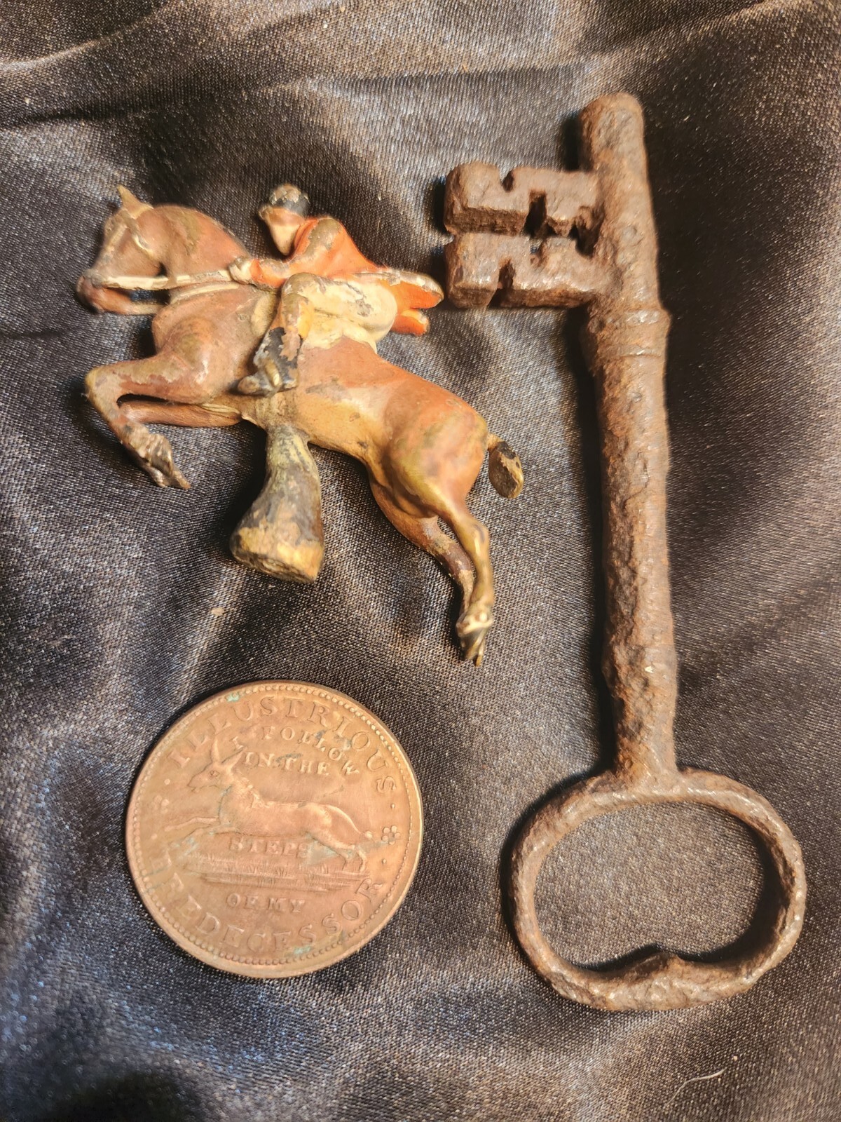 1837 Andrew Jackson Van Buren Whig party protest token coin metal toy ...