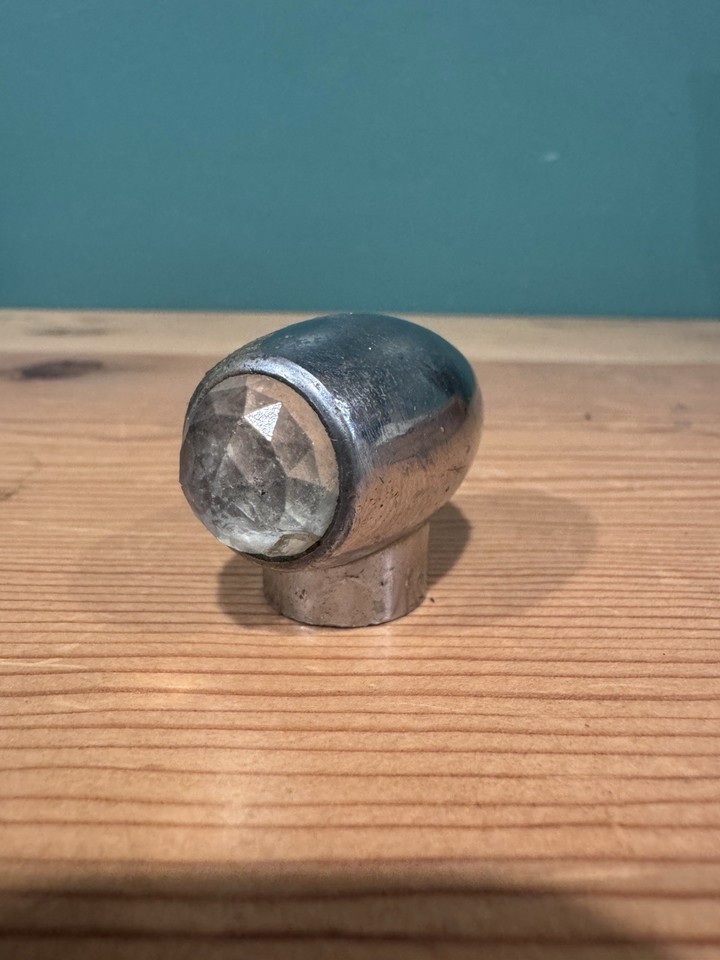 Vintage Glass Jewel Lens Fender Guide Marker Light Housing, Motorcycle ...