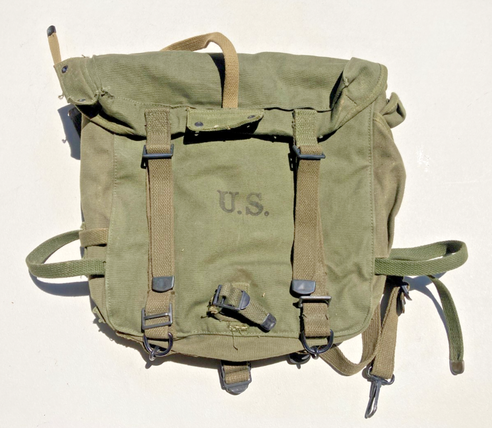 WW2 US Army Military M1945 Field Combat Upper Pack Backpack Field Gear ...