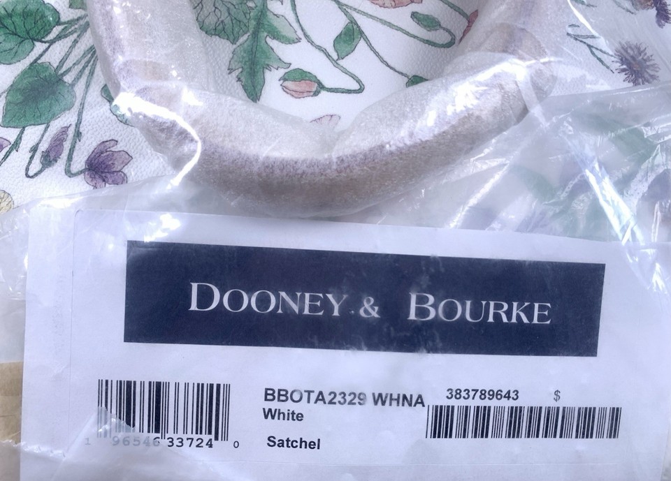 Dooney & Bourke Botanical Collection Satchel Crossbody Top Handle Bag ...