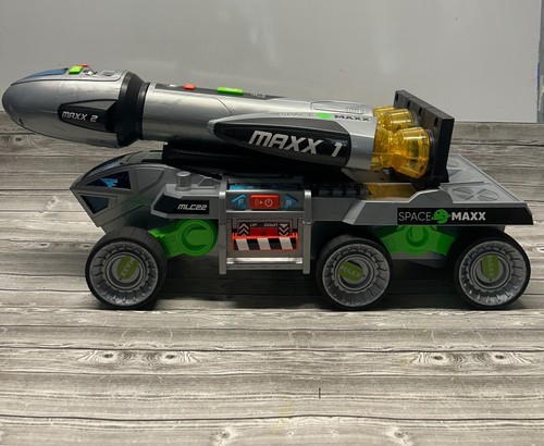 Space Maxx 3-IN-1 Blast Off Booster Rocket-Lights-Sounds & Motorized ...