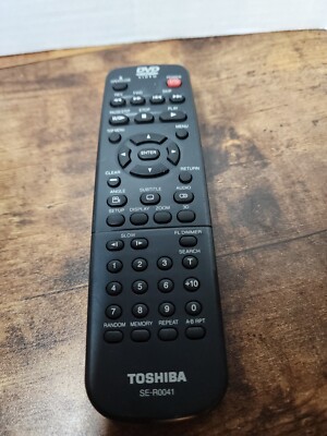 Toshiba DVD Remote Control SE-R0041 works with SD1600, SD1600C, SD1600U ...