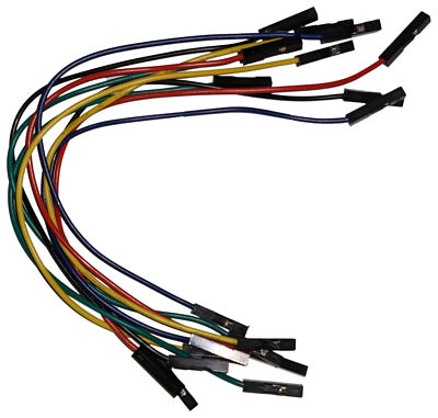 10 Piece 6-inch Female to Female Jumper Wire for Prototyping, 5 Colors ...