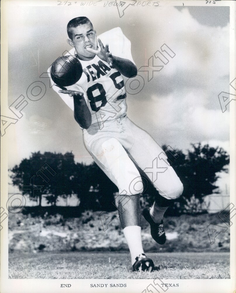1962 Texas Longhorns Football player End Sandy Sands Press Photo | eBay
