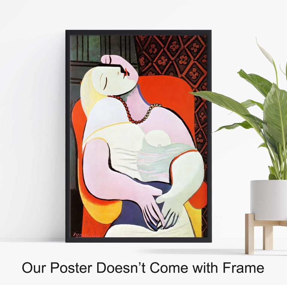 Pablo Picasso The Dream Stretched Canvas or Unframed Poster Wall Art | eBay