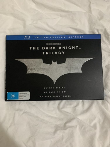 The Dark Knight Trilogy (Box Set, Blu-ray, 2012) Gift Set 9325336164549 ...