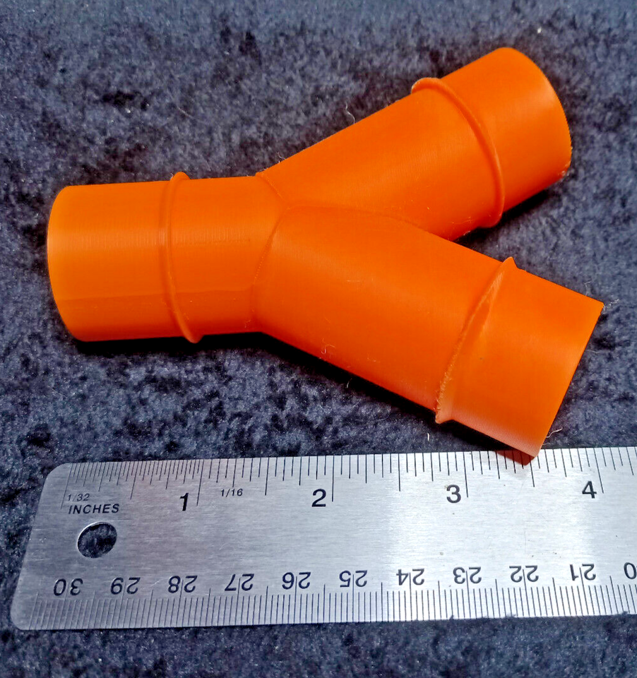 Vacuum Y-splitter adapter 1-1/4" Intake to 2x 1 -1/4" Hose fits Shop ...