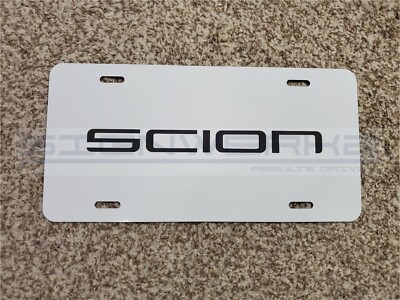 Scion Metal Plate novelty vanity white plate | eBay