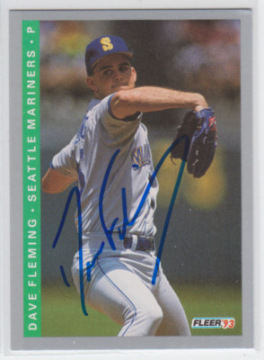 Autographed 1993 Fleer Dave Fleming - Mariners | eBay