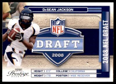 DeSean Jackson 2008 Playoff Prestige NFL Draft Card# NFL-5 | eBay
