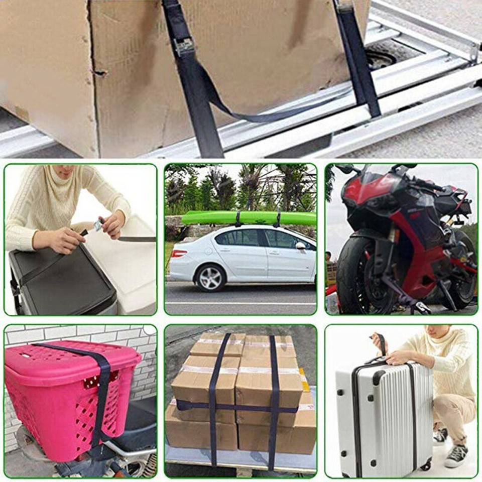 Equipment Lashing Straps Adjustable Belts Car roof rack Fasten Luggage ...