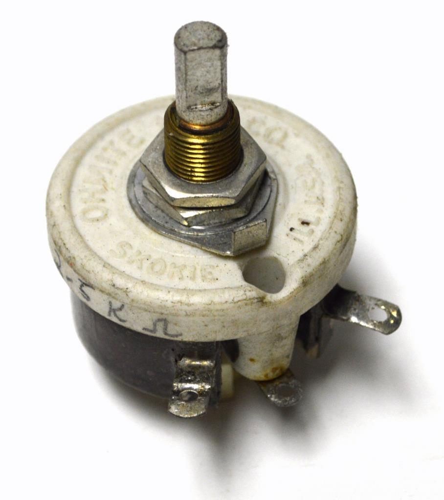 OHMITE 0160 SERIES A POWER RESISTOR POT 2.5K OHM | eBay