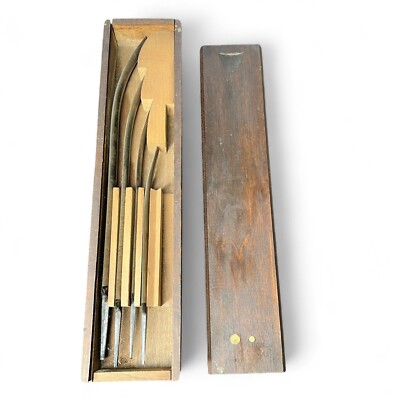 VTG/ANTIQUE MOUND TOOL CO. SPECIAL HOLLOW GROUND SCRAPING SET OF 4 ...