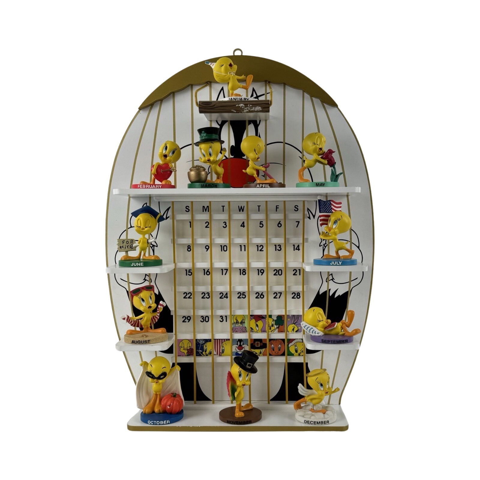 Danbury Mint Looney Tunes Tweety Bir Perpetual Calendar - Complete Set ...