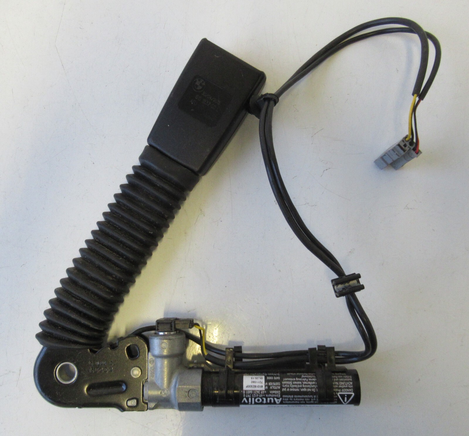 Genuine Used MINI O/S Drivers Seat Belt Tensioner R56 R55 R57 R58 ...