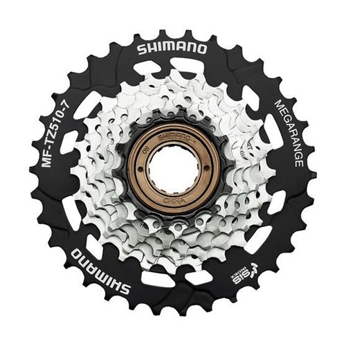 Shimano Tourney TZ MF-TZ510-7 Freewheel 7 Speed Cassette 14-34T steel ...