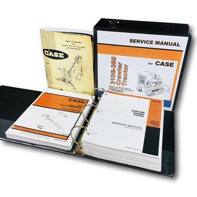 Case 310G Crawler Tractor 32 Backhoe Service Manual Parts Catalog ...