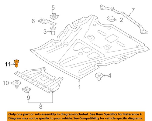 BMW OEM 12-25 228i Gran Coupe-Ft Fender Liner Retainer 07147306224 ...
