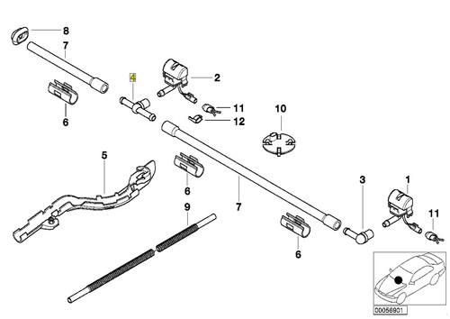 BMW Wind Screen Washer Hose Pipe Barb Connector Joint 61677019857 New ...