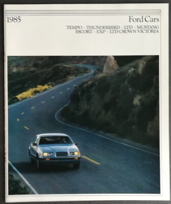 Vintage 1985 Ford Cards Full Color Original Brochure 323 | eBay