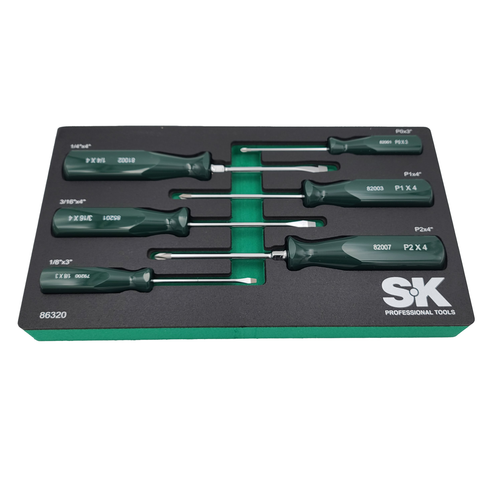 SK TOOLS 86320 Suregrip Screwdriver Set - 6pc + Eva Foam Tray | eBay