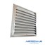 Fixed Louvre Extractor Fan Ventilation Grille Aluminium Finish with ...
