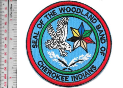 Woodland Band of Cherokee Indians of Tennessee Tribe Seal Patch vel NO ...