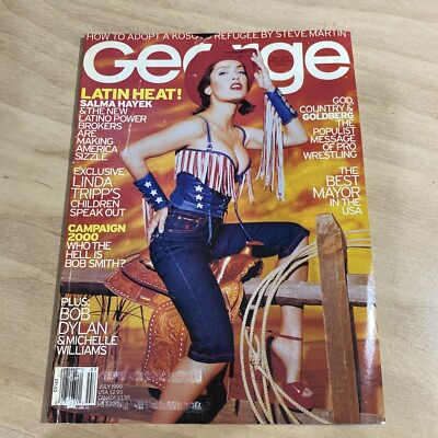 George Magazine July 1999 Salma Hayek JFK John Kennedy Jr | eBay