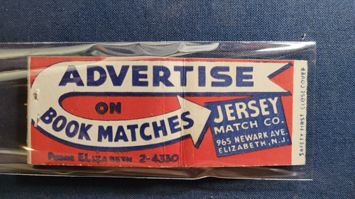 1930's Jersey Match Co. Saftey First UnStruck Matchbook Matchcover | eBay