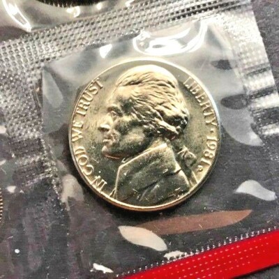 1981 D Jefferson Nickel In Mint Cello (FREE SHIPPING) | eBay