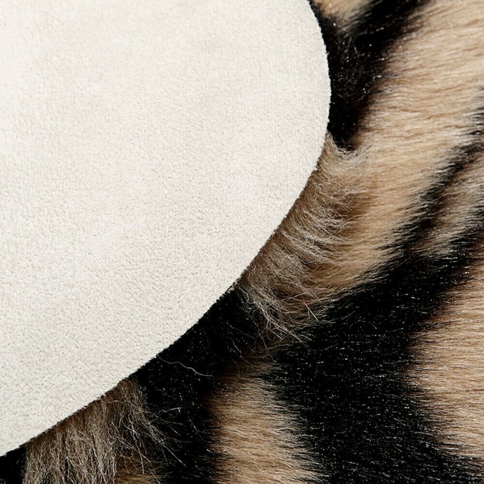 Tiger Stripes Print Rug Faux Animal Carpet Bedroom Rug Living Room Sofa ...