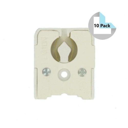 Leviton 431-W (10 Pack) Butt-on Screw-in Shunted T8/T12 Fluorescent ...