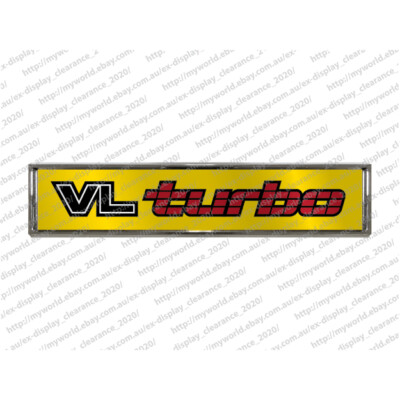 #2150 BADGE TO SUIT HOLDEN VL TURBO CHROME CAR EMBLEM | eBay Australia