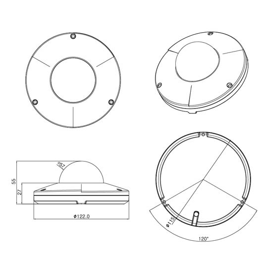 CNB NV21-0MHR HD 2MP IP IR Dome Camera PoE Vandal Proof Weatherproof ...