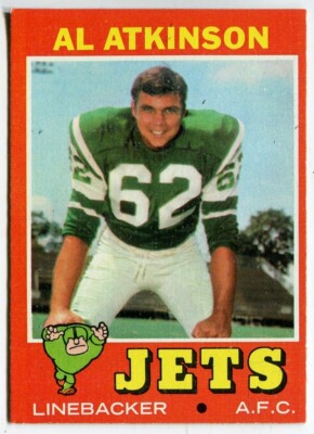 1971 Topps #48 Al Atkinson New York Jets | eBay