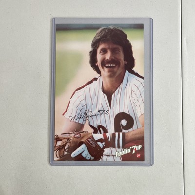 Philadelphia Phillies Mike Schmidt Feelin' 7up Promo 5.5" x 8.5" 1981 ...