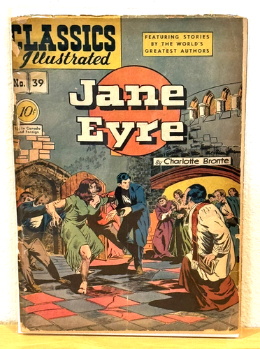 Classics Illustrated JANE EYRE #39 HRN 39 1st Edition Comic Book -POOR ...