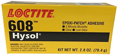 Loctite 398456 Clear 83082 608 Hysol High Strength Epoxy Adhesive, 2.8 ...