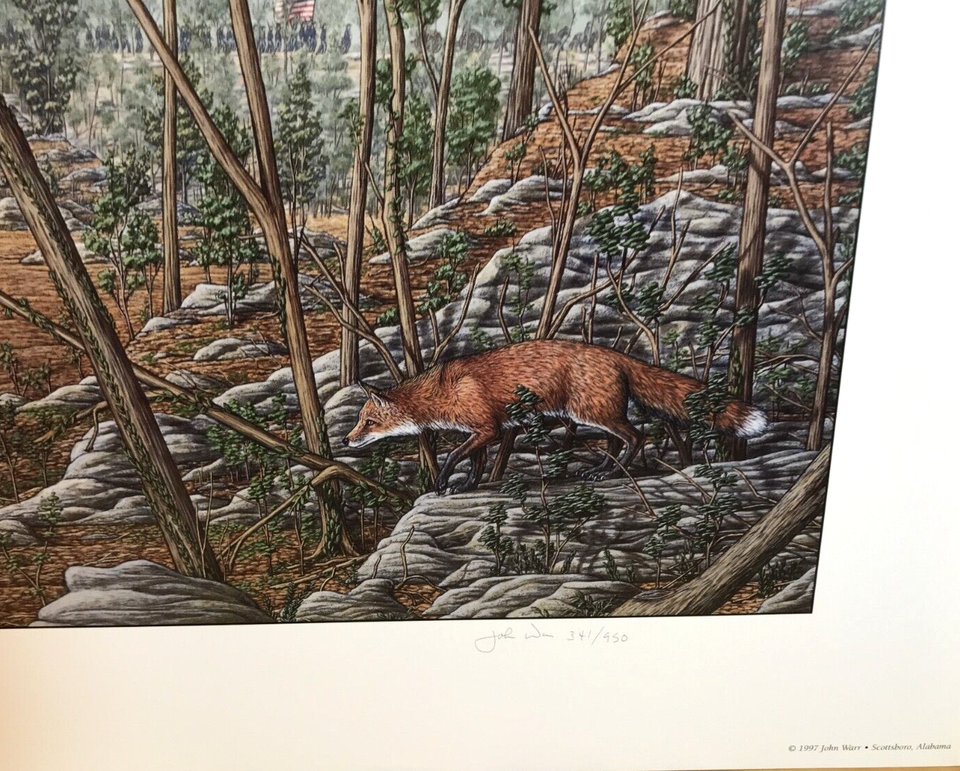 John Warr Limited Edition Civil War Art print Out Foxin' The Enemy ...