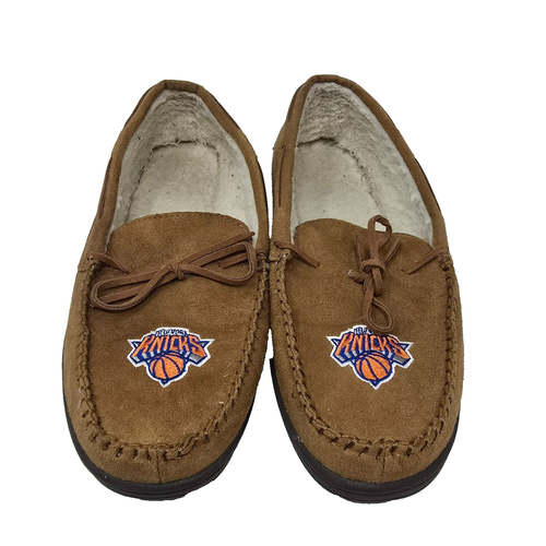 New York Knicks Forever Collectibles FOCO Moccasin Slippers NBA Size ...