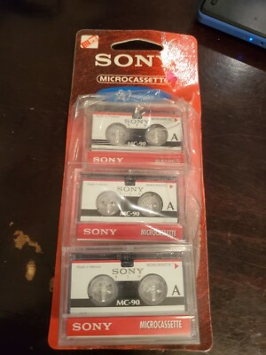 4 Sony MC-90 Microcassette Tapes - 90 Minute Recording MC90 NEW! | eBay