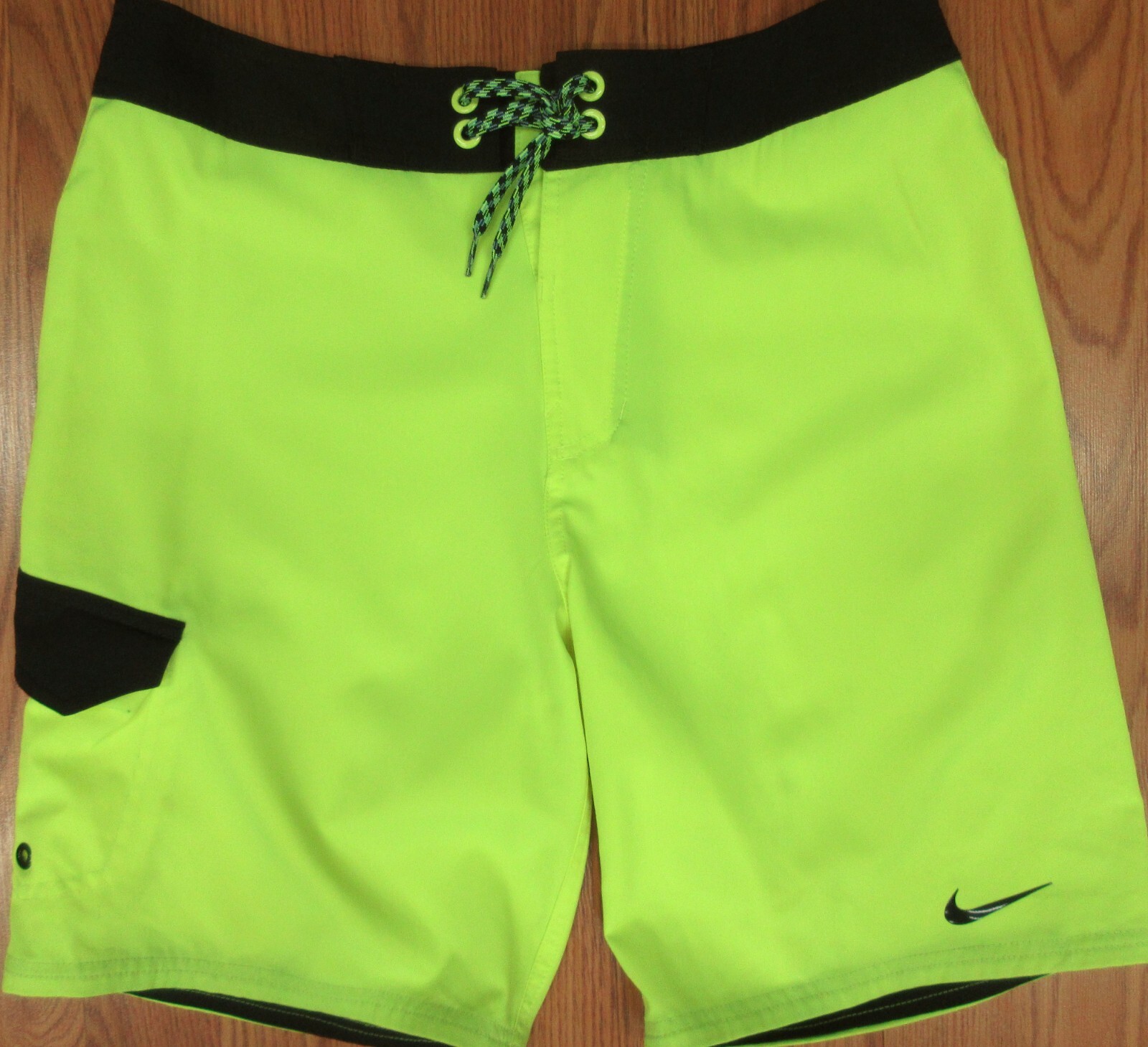 NIKE DRI-FIT UNLINED SWIM SHORTS POLY/SPANDEX NEON YE… - Gem