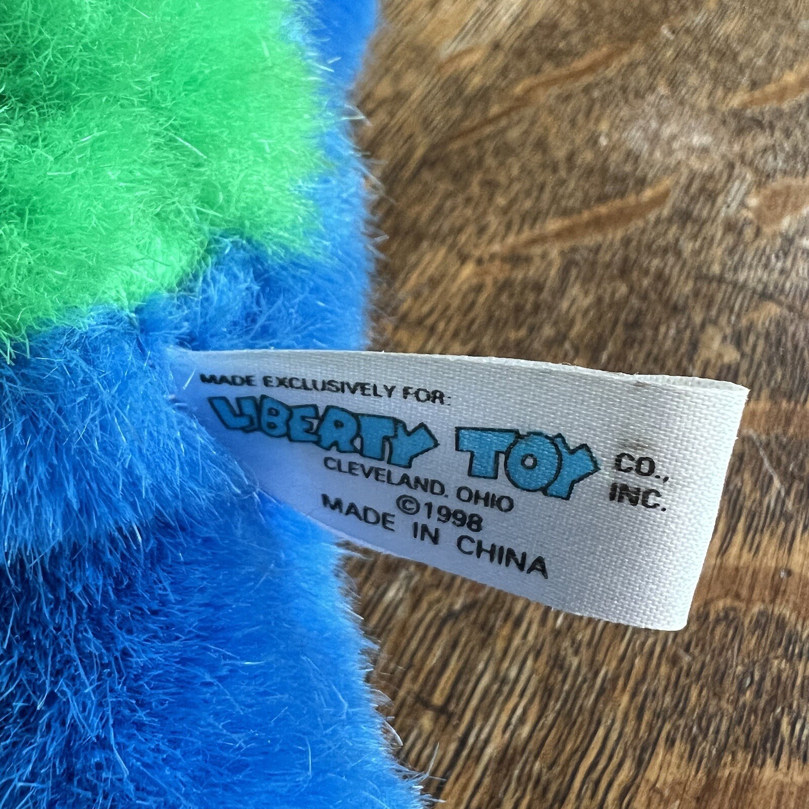 Vintage 1998 Liberty Toy Color Block Plush Dog Puppy | eBay