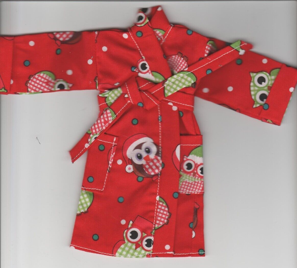 KEN AND CHRISTMAS ELF-ADORABLE OWLS ROBE THAT FIT AN ELF DOLL/BARBIE ...