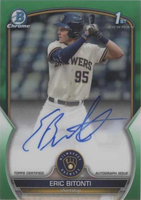 2023 Bowman Draft - Chrome Prospect Autographs Eric Bitonti #CDA-EB ...