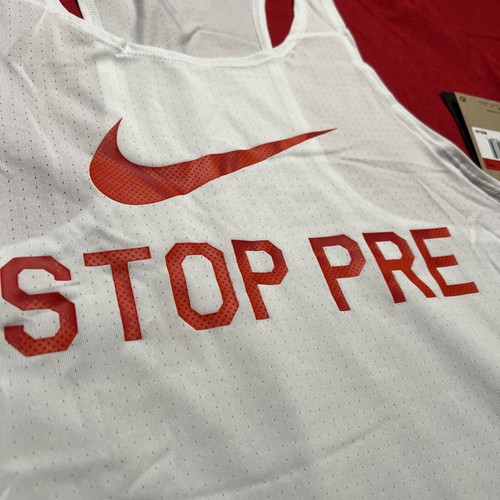 Nike Run Energy Fast Steve Prefontaine STOP PRE Singlet Men's Large ...